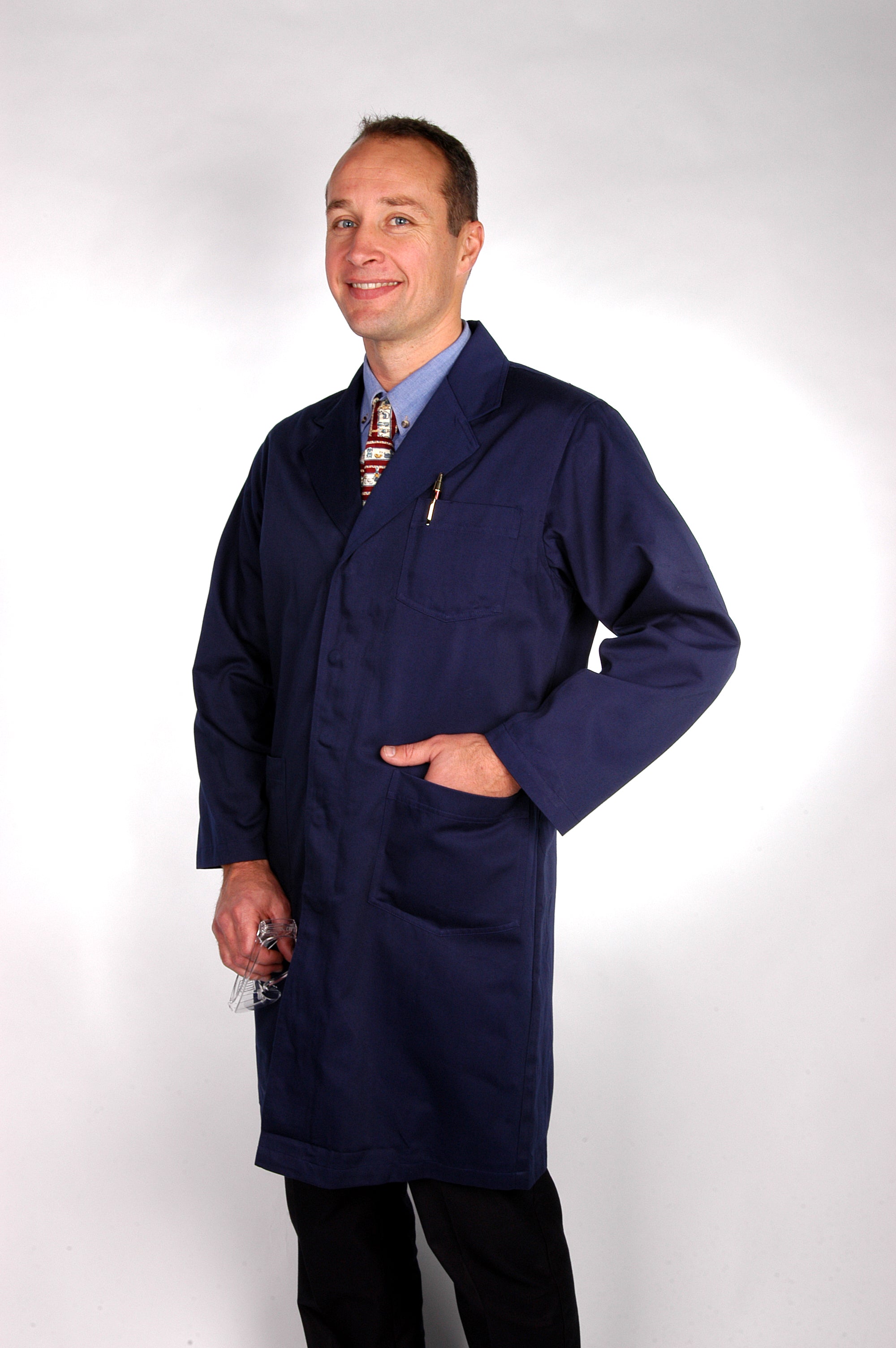 LAB COAT NAVY BLUE AUSTRALIA – PRESIDENT SAFETY WEAR